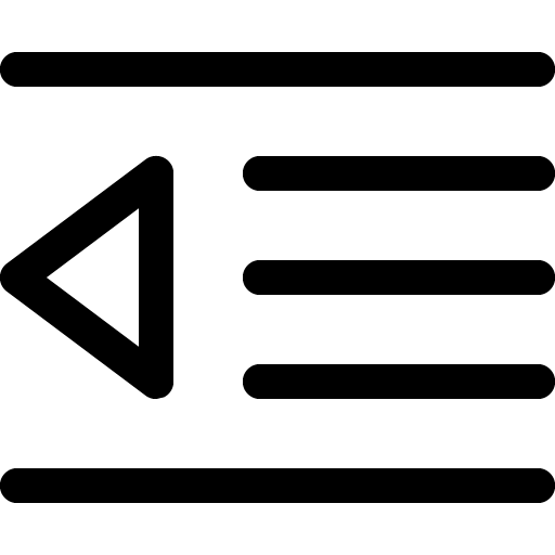 Indent decrease icon svg png free download - 5