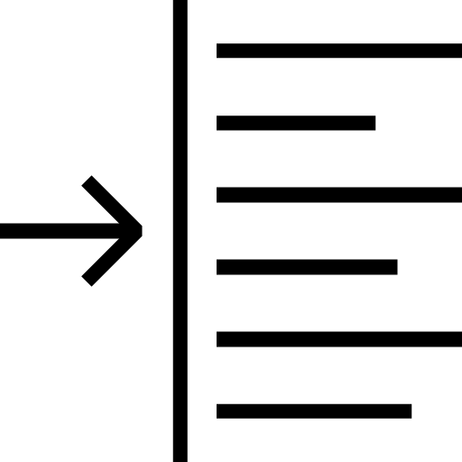 Indent left icon svg png free download