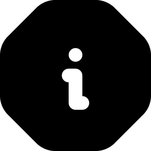 Info octagon filled icon svg png free download