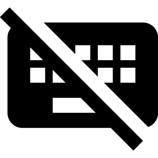 Keyboard off icon svg png free download - 2