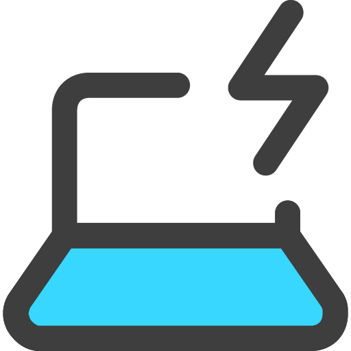 Laptop charging icon svg png free download
