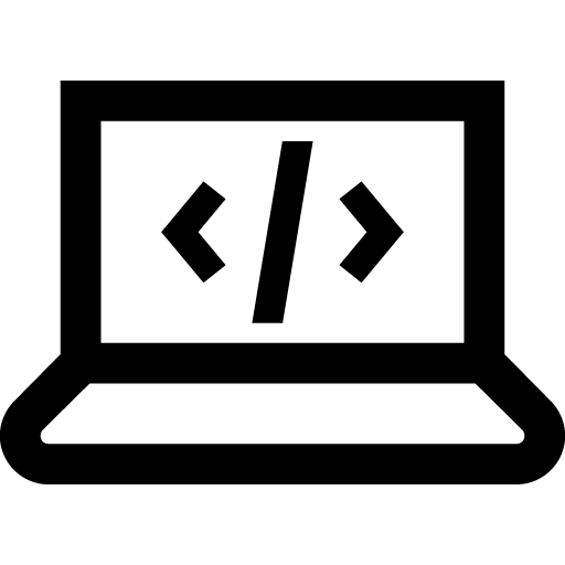 Laptop code icon svg png free download