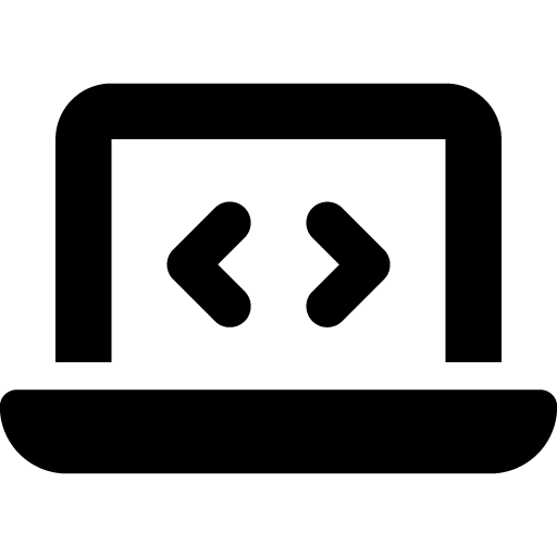 Laptop code icon svg png free download - 2