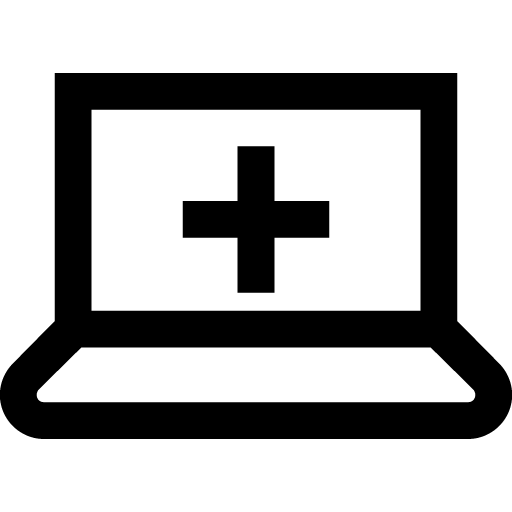 Laptop medical icon svg png free download