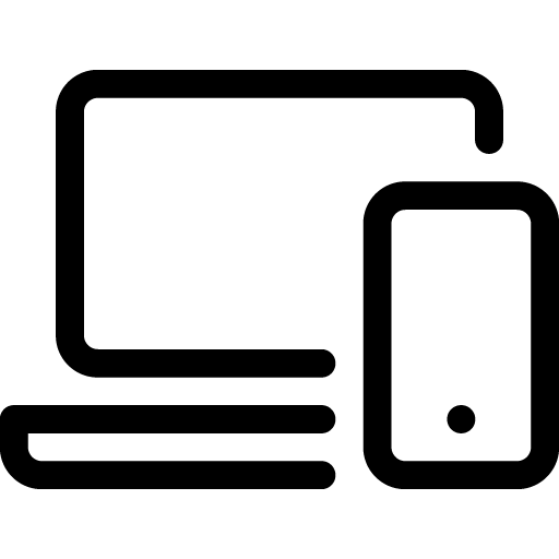 Laptop phone icon svg png free download