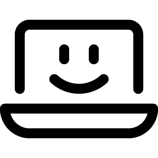 Laptop smiley icon svg png free download - 2