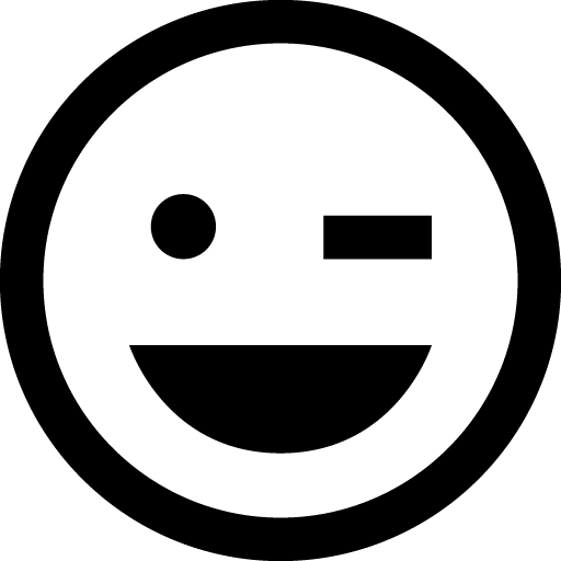 Laugh wink icon svg png free download