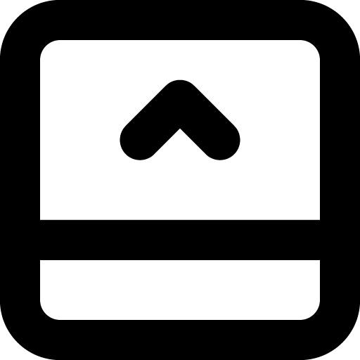 Layout bottombar expand icon svg png free download