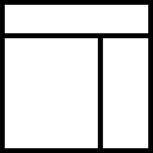 Layout header sideright icon svg png free download