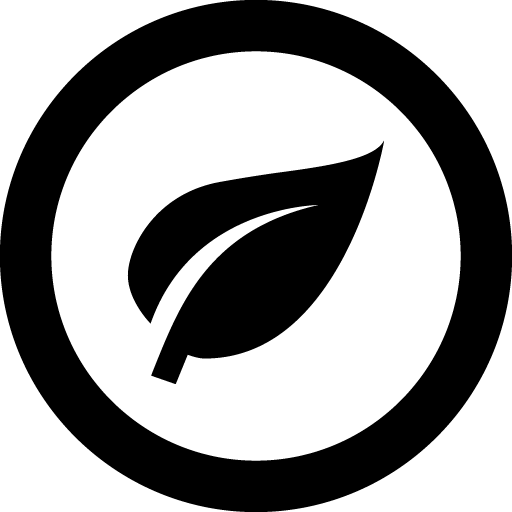 Leaf circle outline icon svg png free download