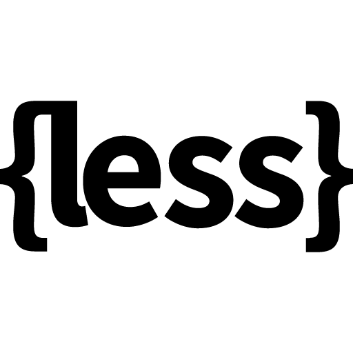 Less icon svg png free download