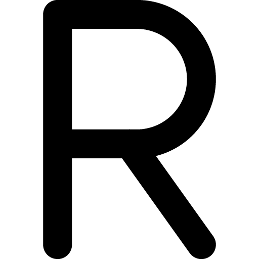 Letter r icon svg png free download