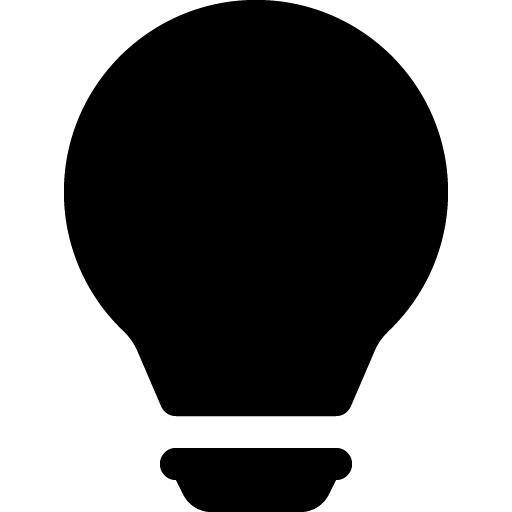Lightbulb fill icon svg png free download