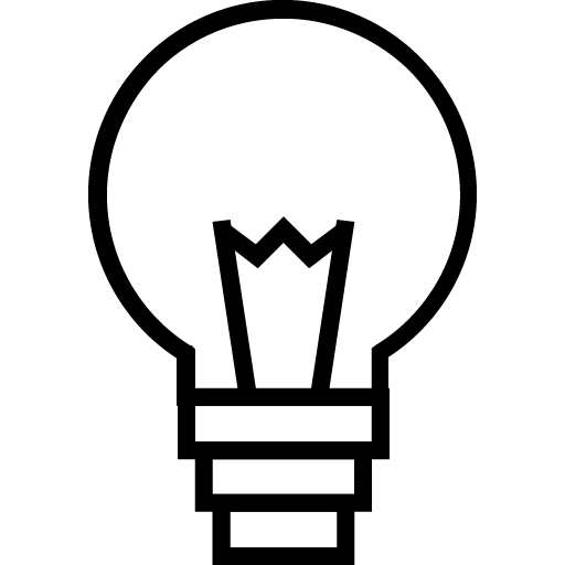 Lightbulb icon svg png free download - 2