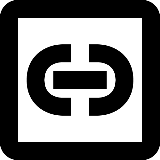 Link box outline icon svg png free download