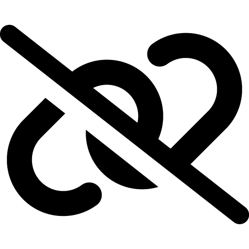 Link slash icon svg png free download