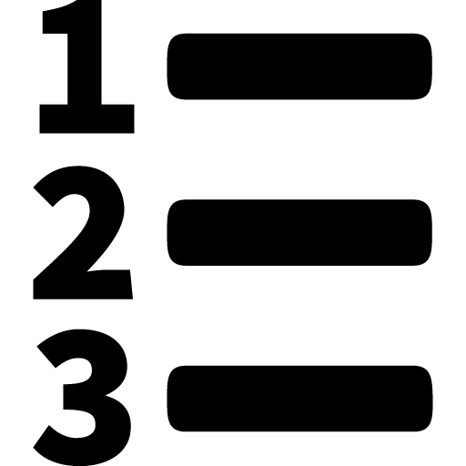 List ordered icon svg png free download