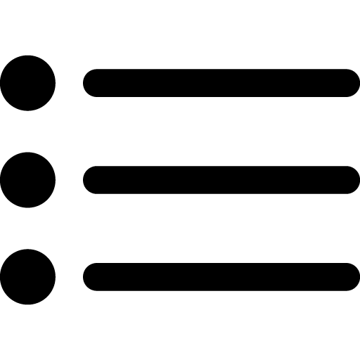 List outline icon svg png free download