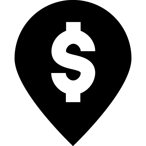 Location pin bank icon svg png free download