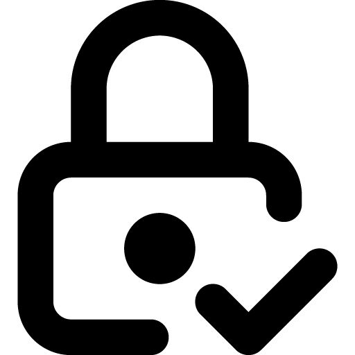 Lock check icon svg png free download