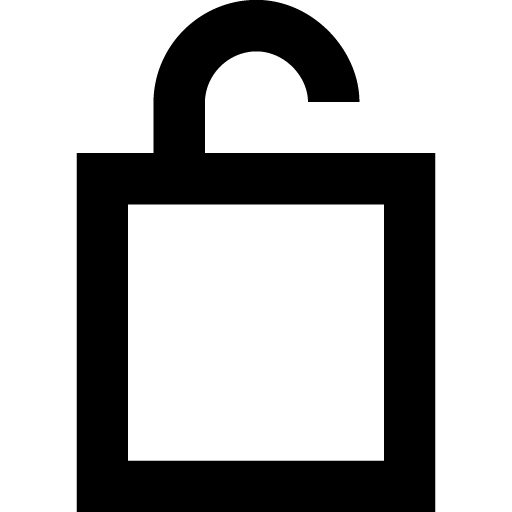 Lock open outline icon svg png free download - 7