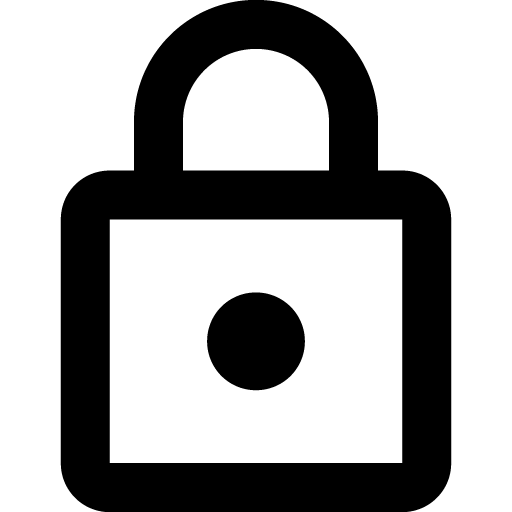 Lock outline icon svg png free download - 2