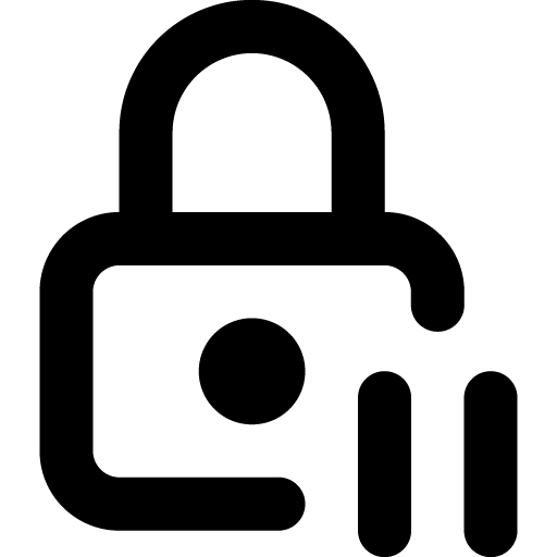 Lock pause icon svg png free download