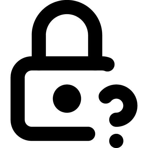Lock question icon svg png free download