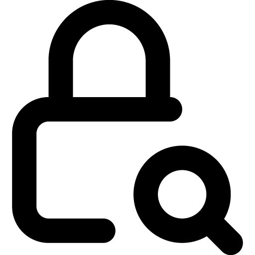 Lock search icon svg png free download