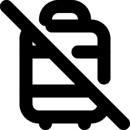Luggage off icon svg png free download