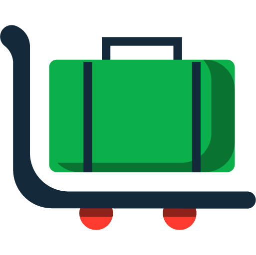 Luggage trolley icon svg png free download