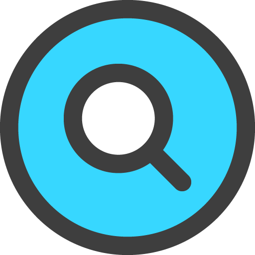 Magnifying glass circle icon svg png free download