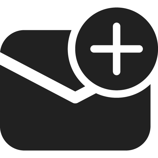 Mail add icon svg png free download