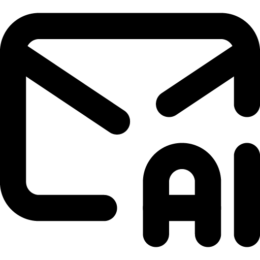 Mail ai icon svg png free download