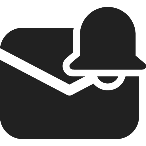 Mail alert icon svg png free download