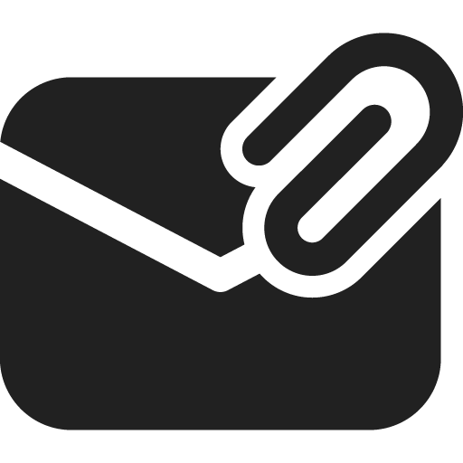 Mail attach icon svg png free download