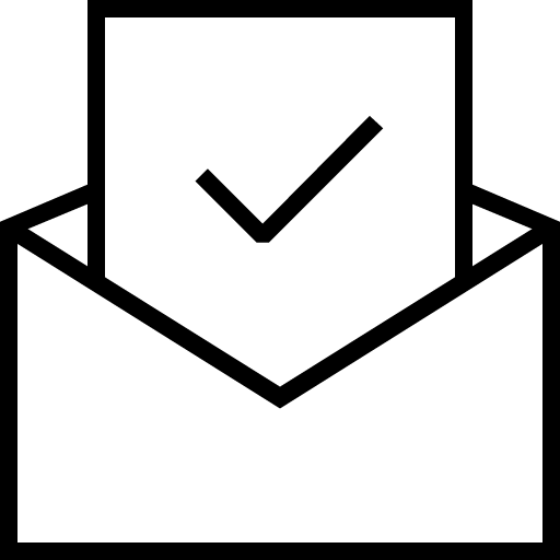 Mail check icon svg png free download