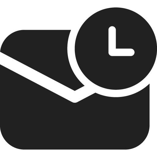 Mail clock icon svg png free download