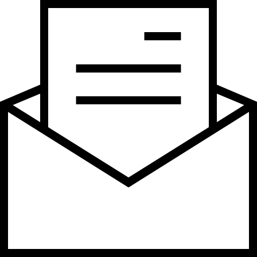 Mail open text icon svg png free download