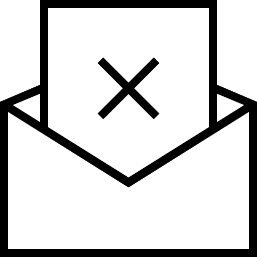 Mail remove icon svg png free download