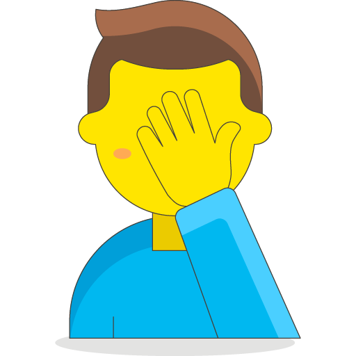 Man facepalming icon svg png free download