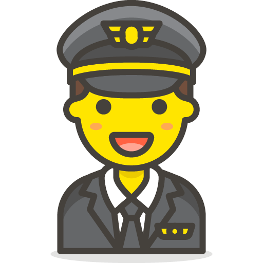Man pilot icon svg png free download