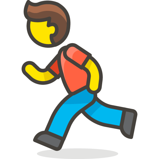 Man running icon svg png free download