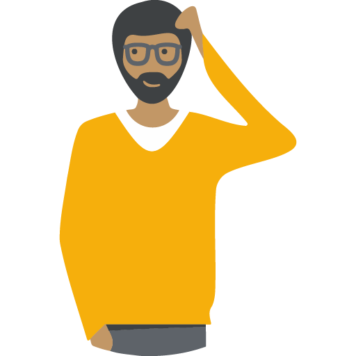 Man thinking icon svg png free download