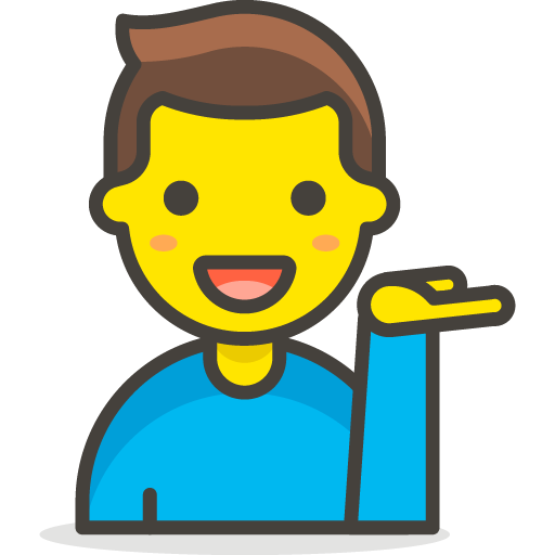 Man tipping hand icon svg png free download