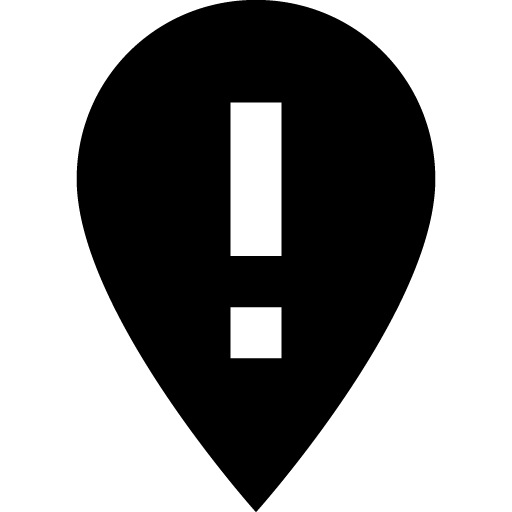 Map marker alert icon svg png free download