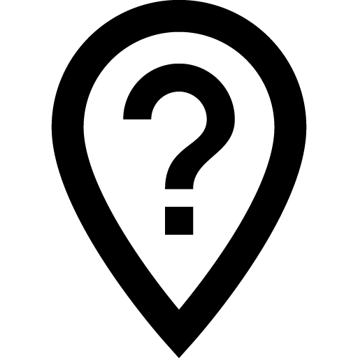Map marker question outline icon svg png free download