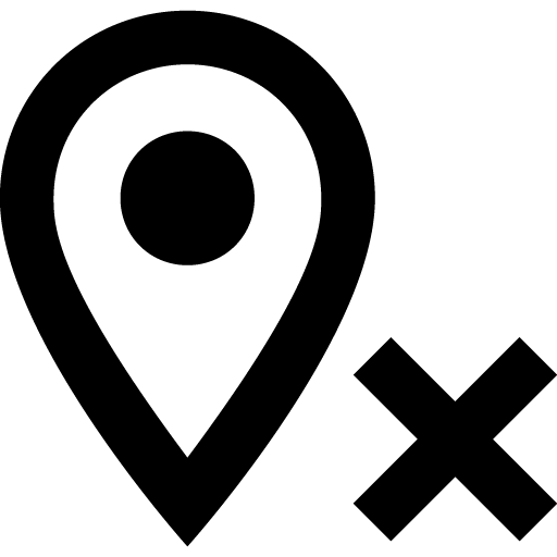 Map marker remove outline icon svg png free download