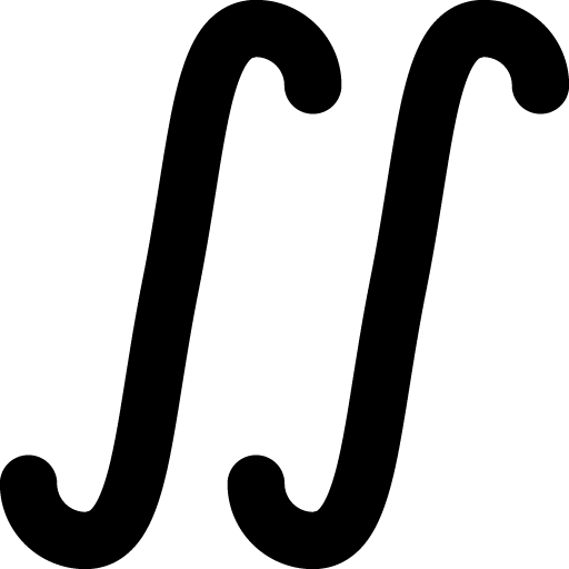 Math integrals icon svg png free download