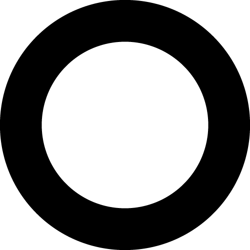 media record outline icon vector